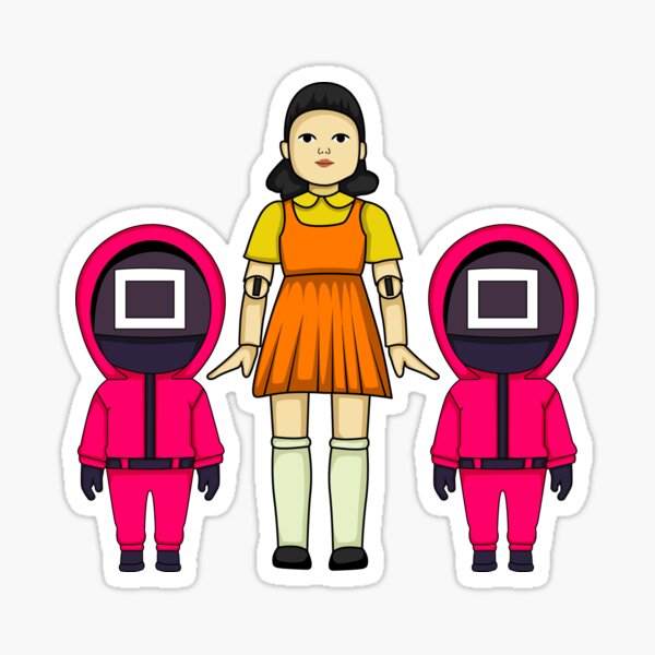 "squid game" Sticker for Sale by SAK-DESIGNS | Redbubble