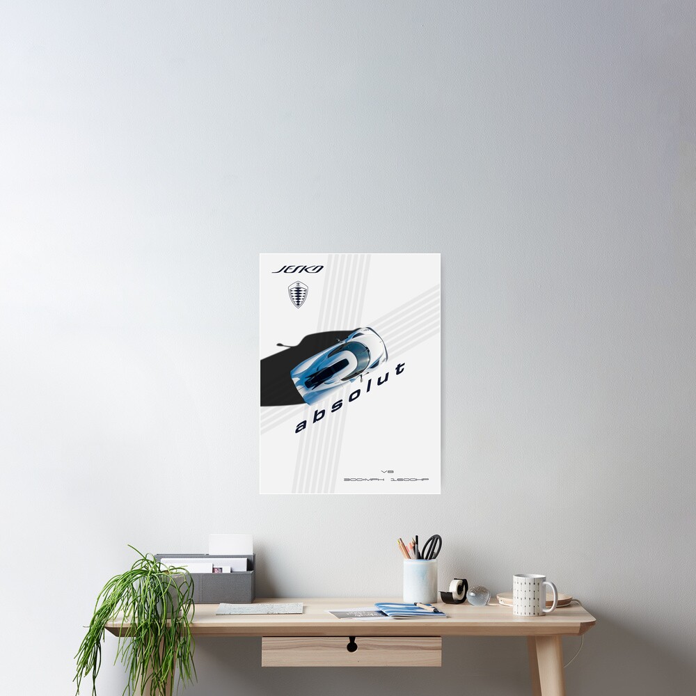"Koenigsegg Jesko Absolut Top-Down-Ansichtsposter" Poster von ...