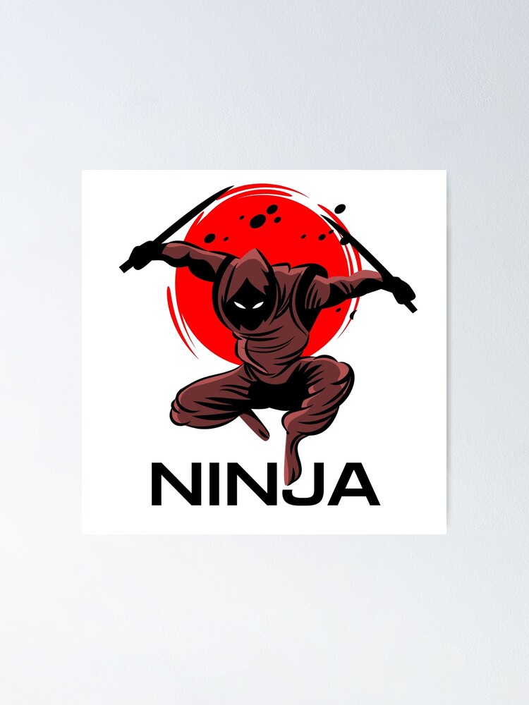 "ninja t-shirts, ninja stickers, ninja masques" Poster by Unty-Shirts ⭐ ...