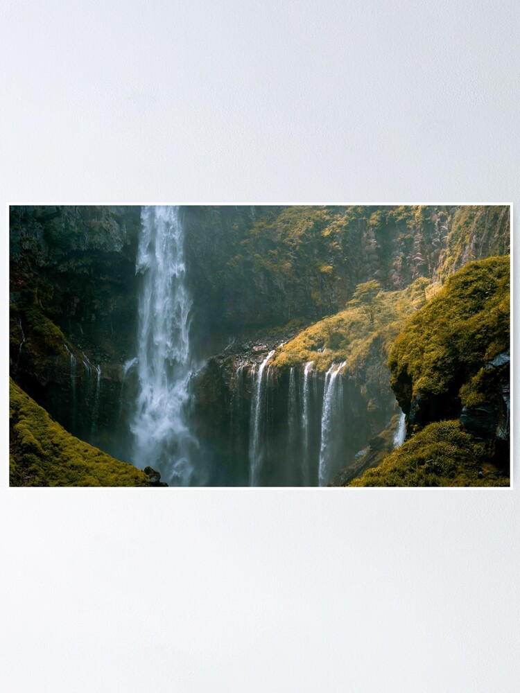"Kegon Waterfall, Nikko, Japan" Poster for Sale by hamzadne | Redbubble