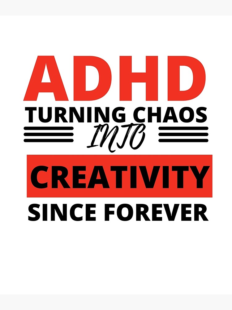 "ADHD Joke" Poster for Sale by BuraxisQuotes | Redbubble