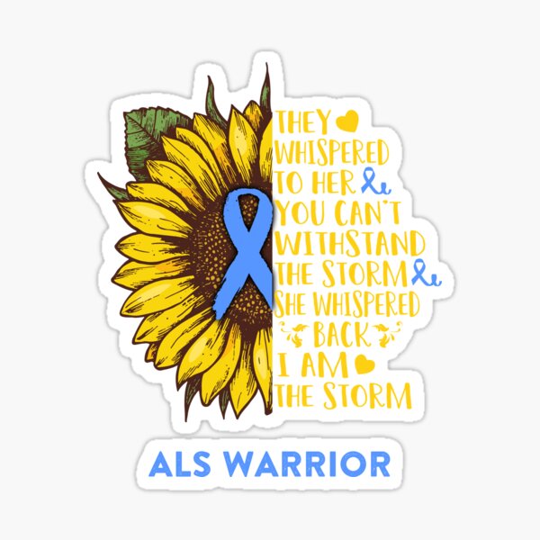 "ALS Warrior - I AM THE STORM " Sticker for Sale by EdithShop59 | Redbubble