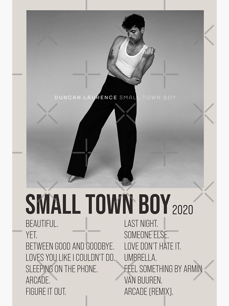"small town boy | duncan laurence | aesthetic minimalist poster ...