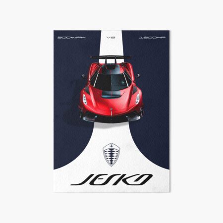 "Koenigsegg Jesko Attack Front View Poster" Art Board Print for Sale by ...