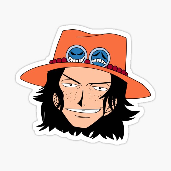 "Ace’s Head" Sticker for Sale by LunarDesigns14 | Redbubble