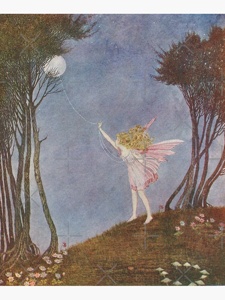 "Catching the Moon on a Rope of Dewdrops - From Vintage Faryland book ...