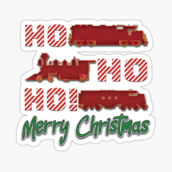 "Ho Ho Ho Merry Christmas - Train HO Scale Hobby - Christmas Sweater ...