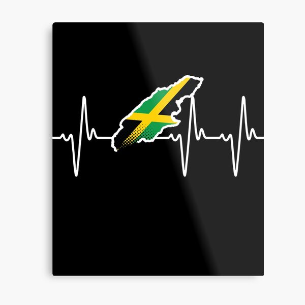 Lámina metálica for Sale con la obra «Orgullo de la bandera de Jamaica ...