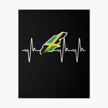 Lámina rígida «Orgullo de la bandera de Jamaica Latido del corazón de ...