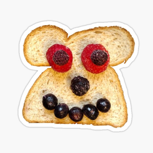 "Mr. Bread and Berry Man" Sticker for Sale by TechLaughs | Redbubble