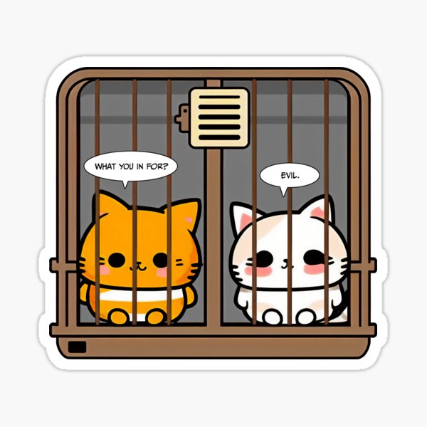 "Jail Cats Evil | Bad Cats | Anime Cats | Kawaii Cats | Chibi Cats ...