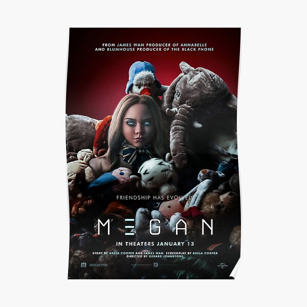 "M3GAN: Friendship Has Evolved " Poster for Sale by CulturePopPop ...