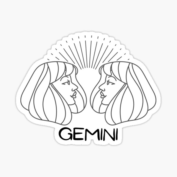 "Gemini Astrology Sign" Sticker for Sale by Mjs927 | Redbubble