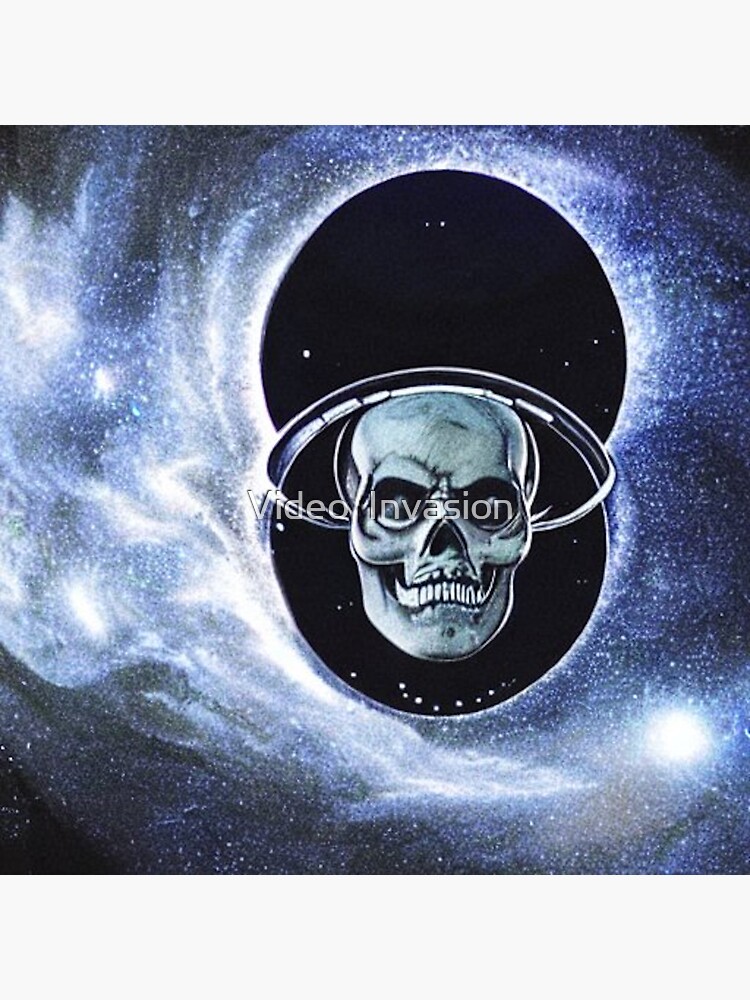 "Space Skull 3 - "Black Hole Skull" - Dystopian Art" Sticker for Sale ...