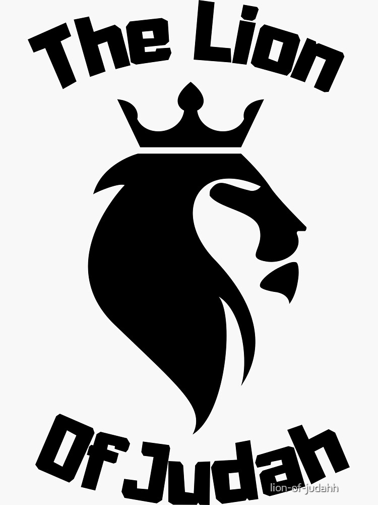 "Lion of Judah - Christian Religious Jesus The Lion Of Judah" Sticker ...