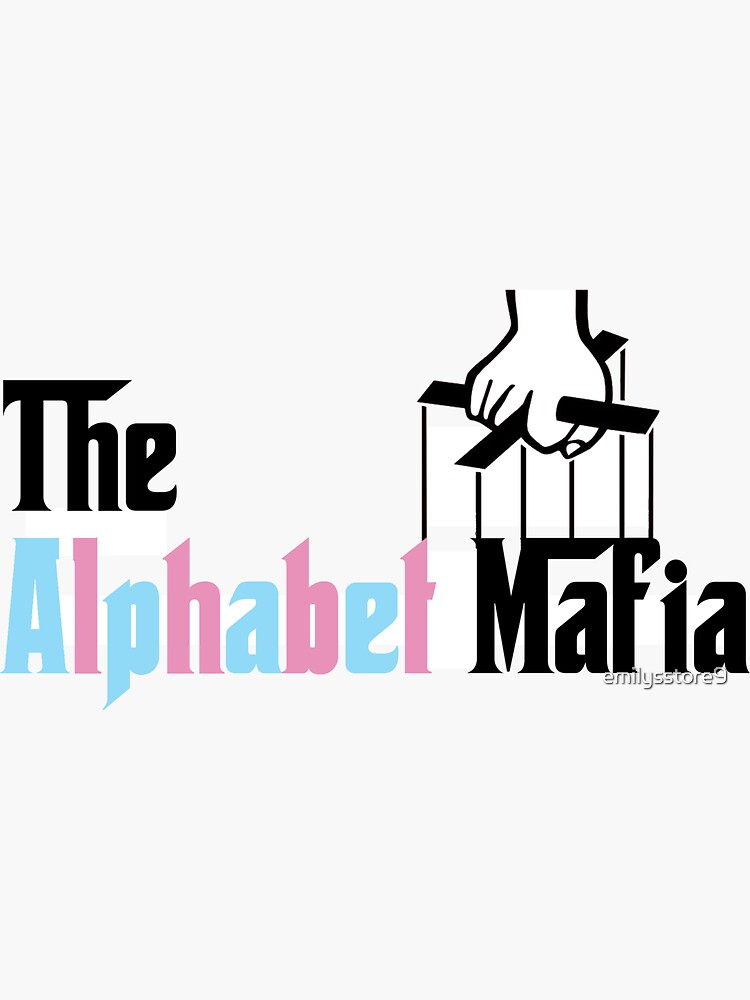 "Alphabet Mafia Trans Pride Flag Funny Design" Sticker for Sale by ...