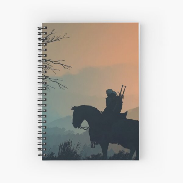 "the witcher 3 wild hunt , 4k of Geralt of Rivia" Spiral Notebook for ...