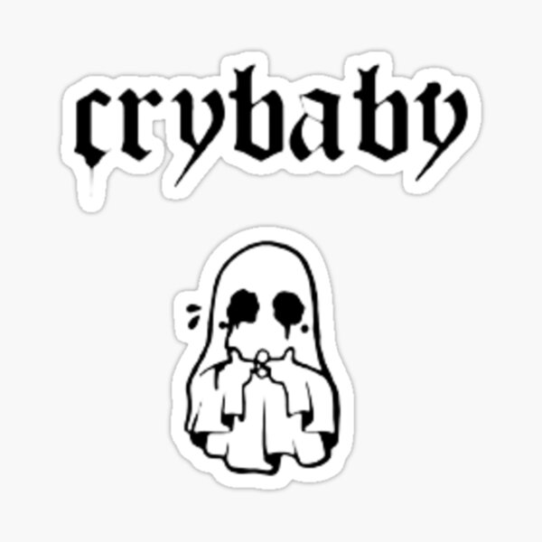 "crybaby- ghost" Sticker for Sale by Autentic-Style | Redbubble