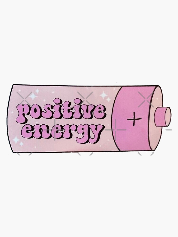 "positive energy" Sticker for Sale by PrythiansCourt | Redbubble