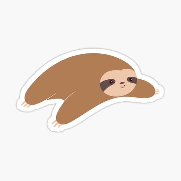 "sloth stack" Sticker for Sale by Feelinggo | Redbubble