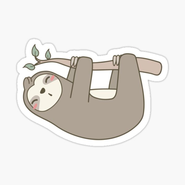 "sloth stack" Sticker for Sale by Feelinggo | Redbubble