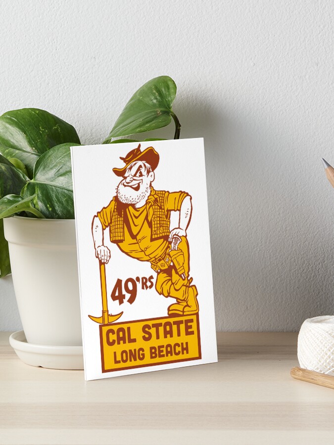 "Vintage California State Long Beach 49'rs mascot" Art Board Print for ...