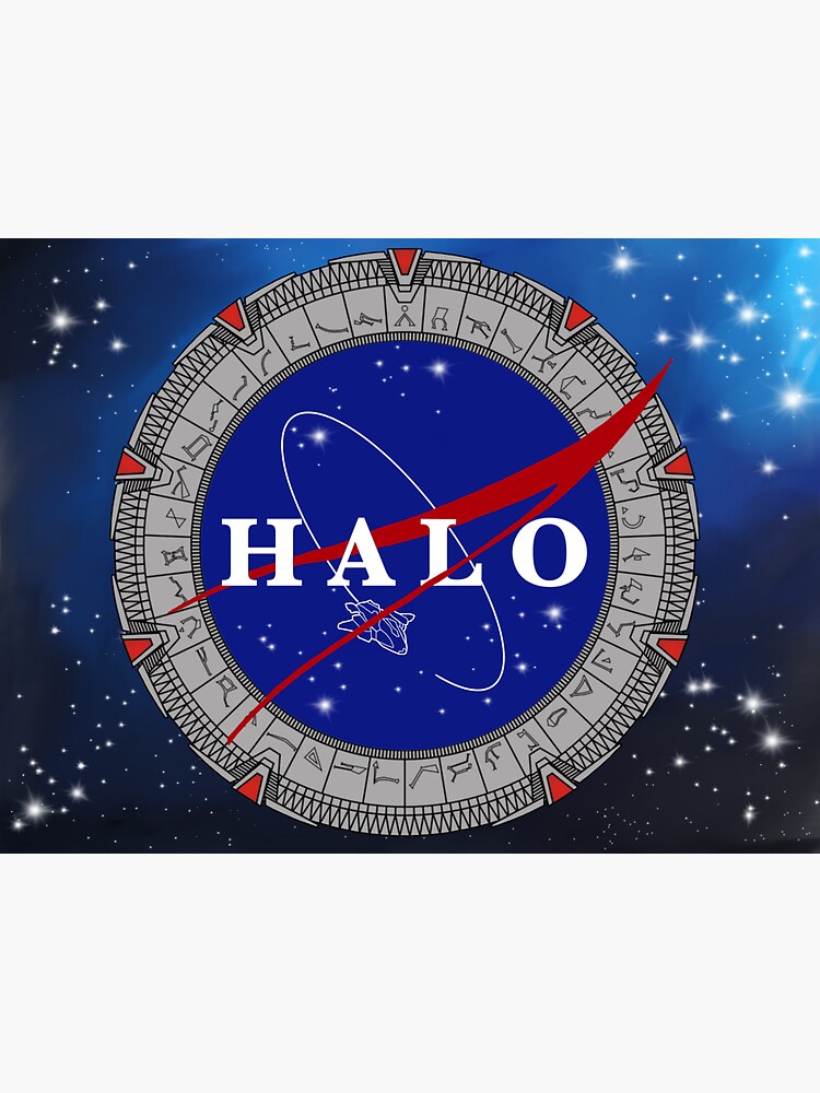 "Halo NASA mashup" Sticker for Sale by earth-placenta | Redbubble