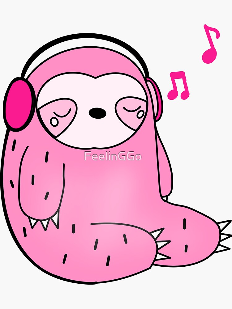 "sloth stack" Sticker for Sale by Feelinggo | Redbubble