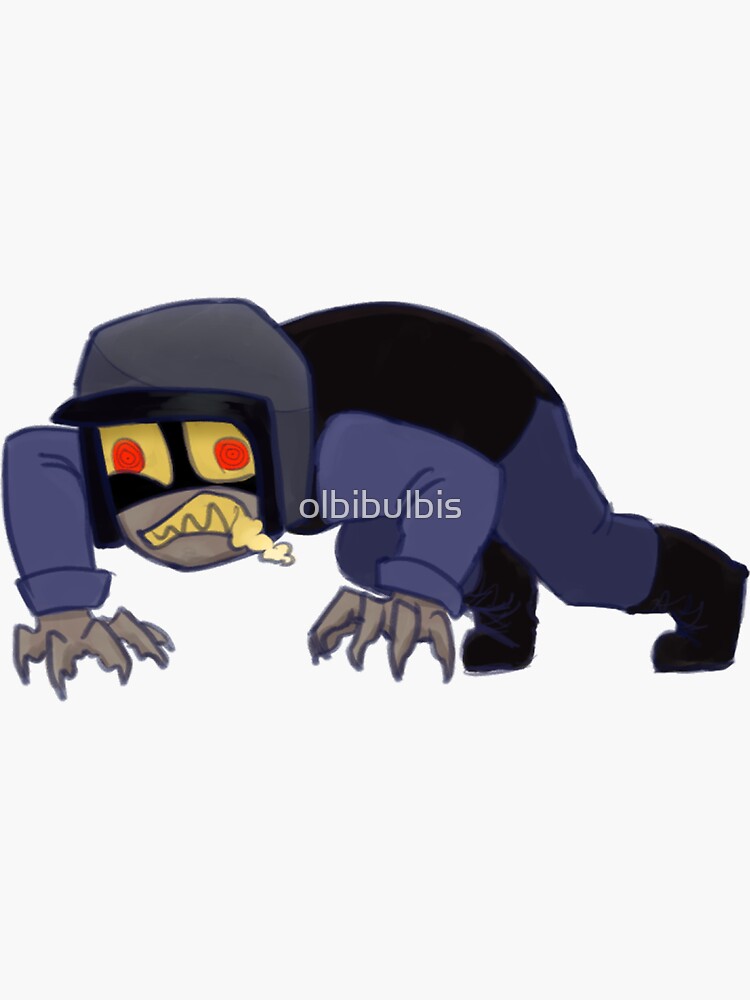 "Feral Nefarious Creature Benrey HLVRAI" Sticker for Sale by olbibulbis ...