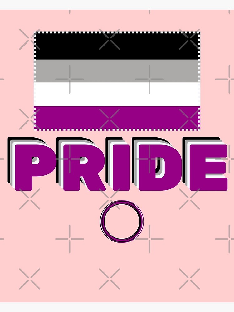 Asexual Pride Poster For Sale By Crow And Owl Redbubble