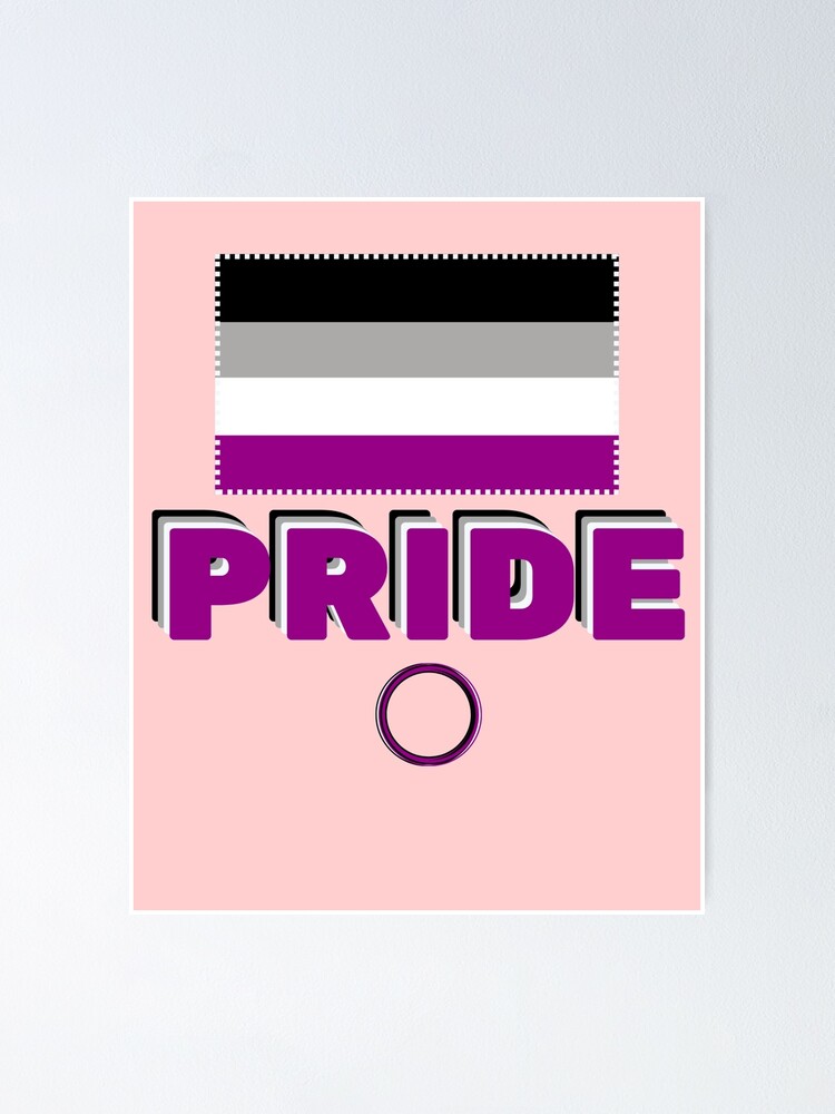 Asexual Pride Poster For Sale By Crow And Owl Redbubble