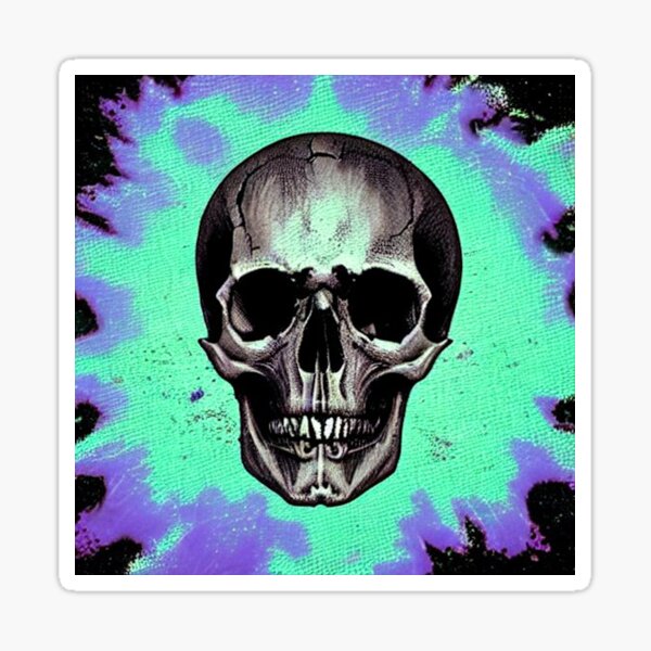 "Space Skull 10 - "Unveiling" - Dystopian Art" Sticker for Sale by ...