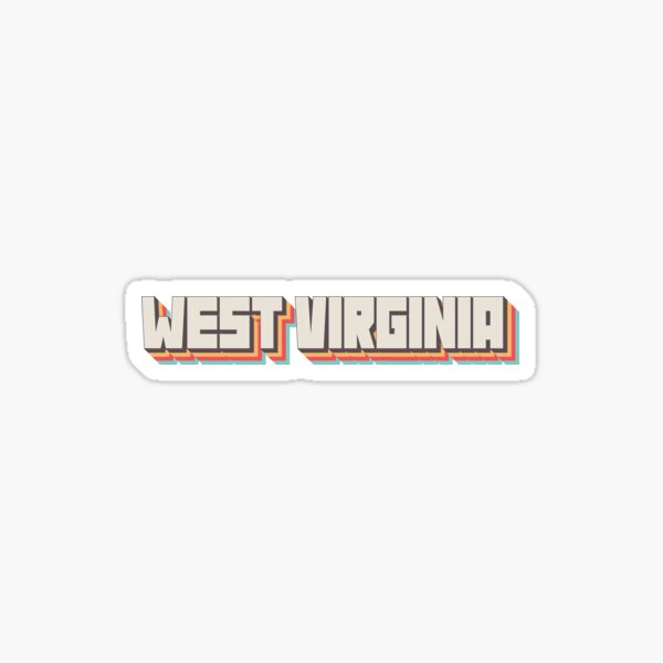 "West Virginia State" Sticker for Sale by Texterns | Redbubble