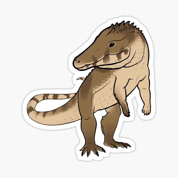 "Pseudosuchian - Carnufex carolinensis" Sticker for Sale by SaritaWolff ...