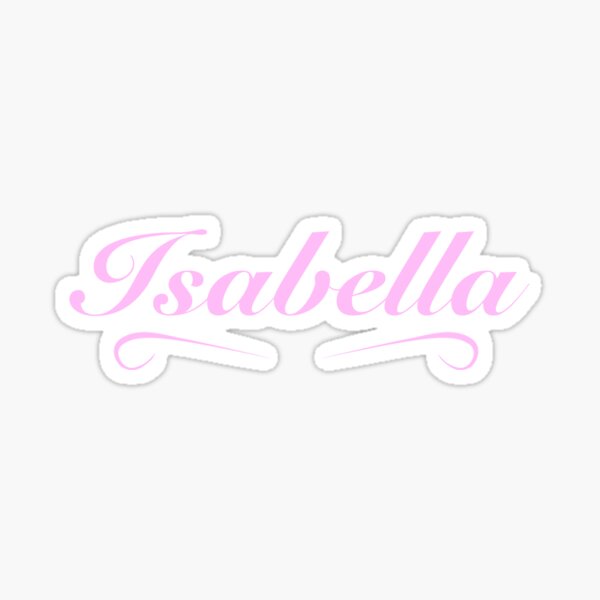 "Isabella | Blush Pink" Sticker for Sale by PathfinderCP | Redbubble
