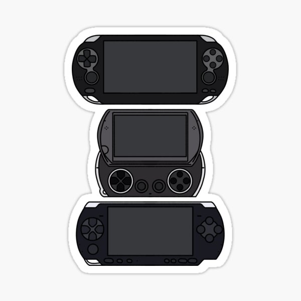 "PSP generations" Sticker for Sale by BatsyBatsThyme | Redbubble