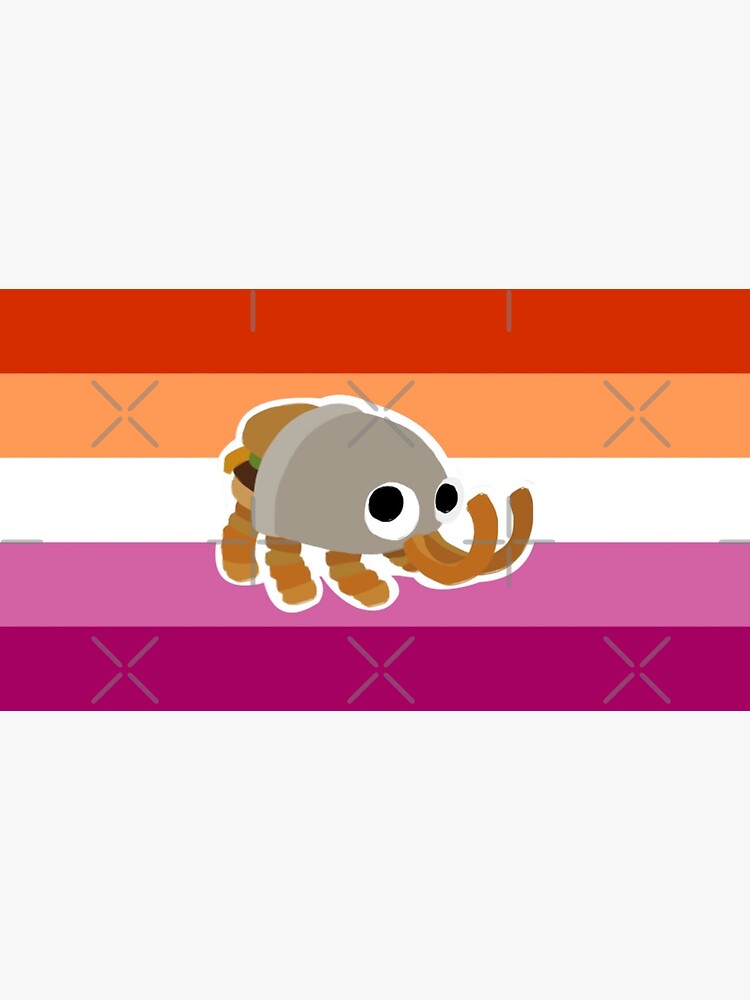 "Lesbian Pride Bunger Bugsnax" Sticker for Sale by Penguininja | Redbubble