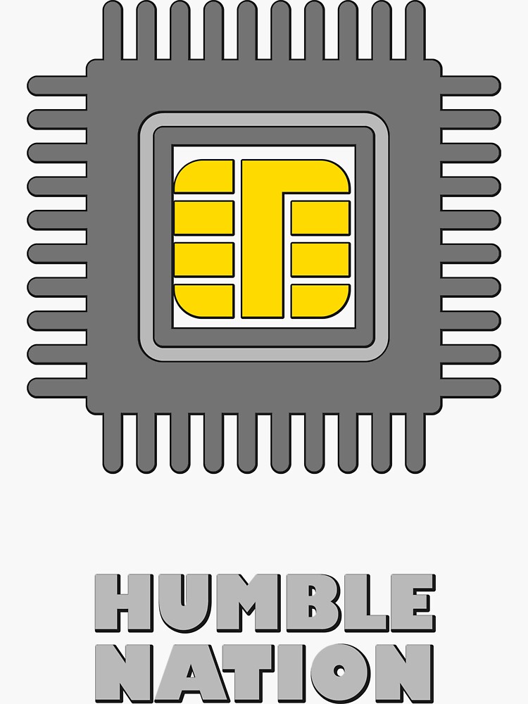 "Humble Nation Technology SciFi" Sticker for Sale by AEROSPACE-IND | Redbubble