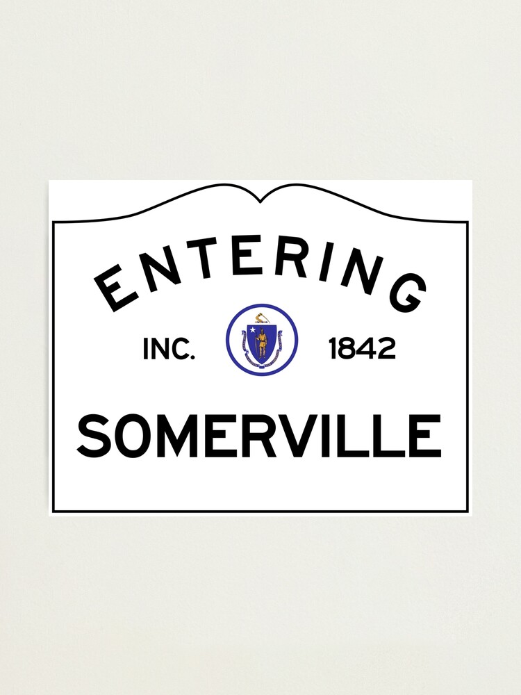 "Eintreten Somerville - Commonwealth of Massachusetts Road Sign ...