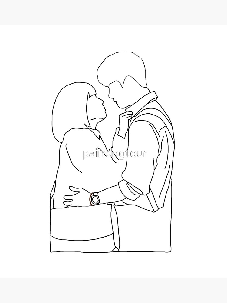 "Extraordinary attorney Woo Yong Woo & Lee Jun Ho Dating line drawing ...