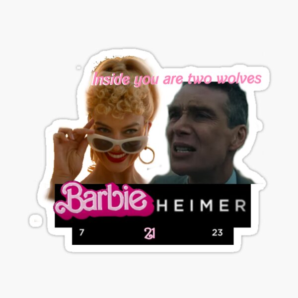 "Barbieheimer" Sticker for Sale by BWBI-Merch | Redbubble