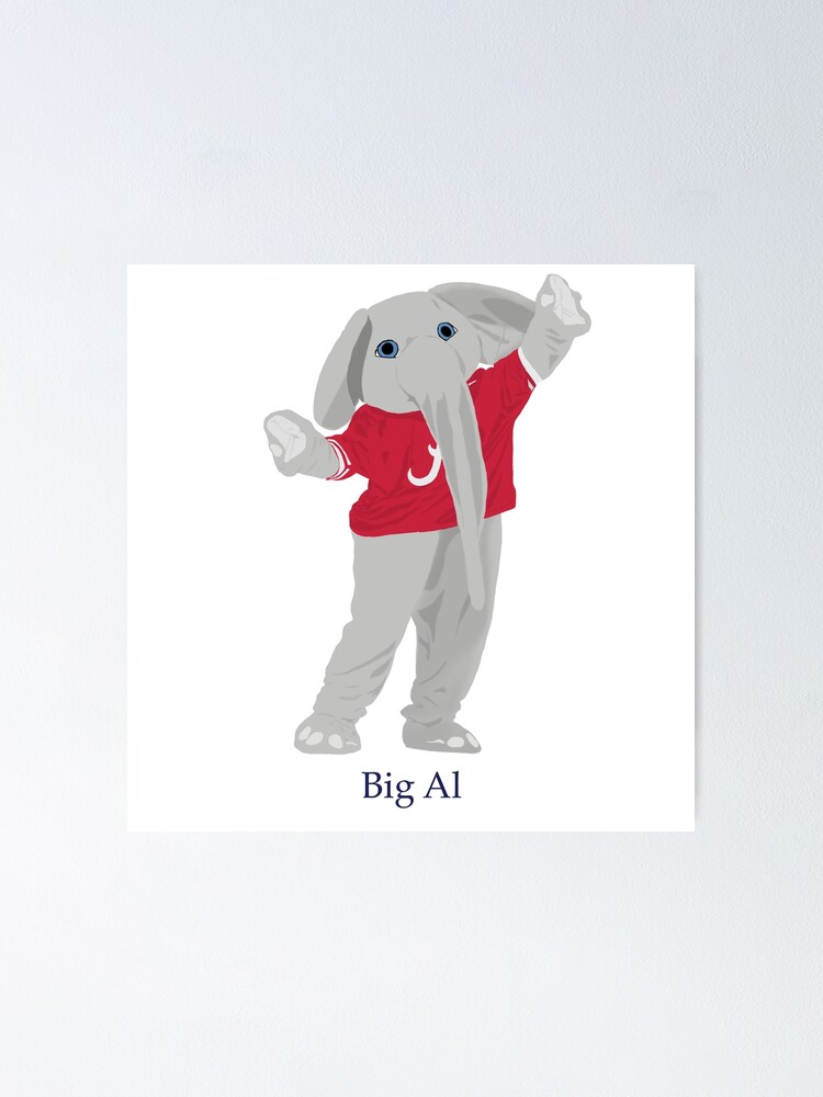 "Alabama Crimson Tide Big Al Drawing" Poster for Sale by tysonstreet ...