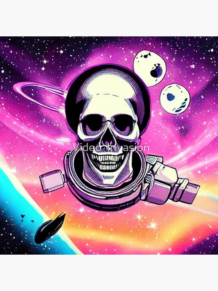 "Space Skull 19 - "The Uncanny Valley" - Dystopian Art" Poster for Sale ...