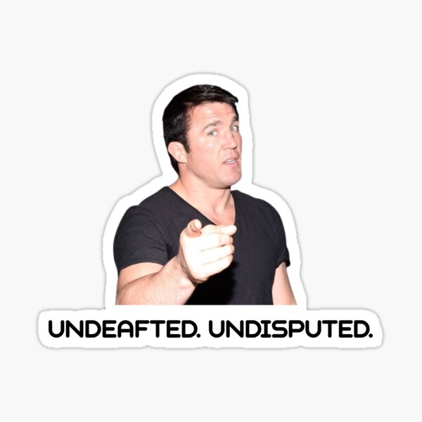 "Chael Sonnen Undefeated" Sticker for Sale by ekwcozens | Redbubble