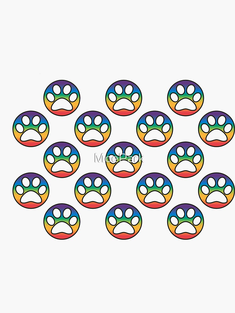 "Rainbow Bridge Pet Loss Pride Dog Cat Paw Seamless Repeat Pattern ...