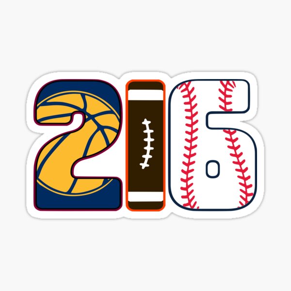 "216 Cleveland Sports" Sticker for Sale by WillcoPress | Redbubble