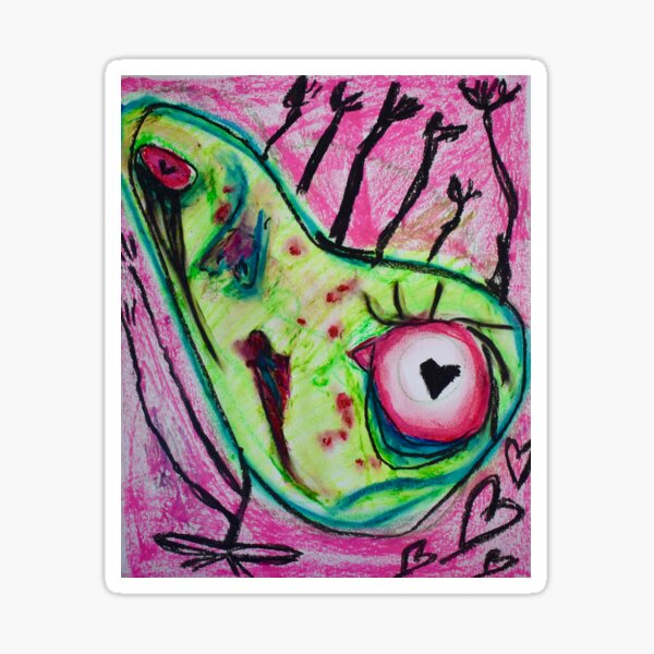"Alien Love" Sticker for Sale by joesalart | Redbubble