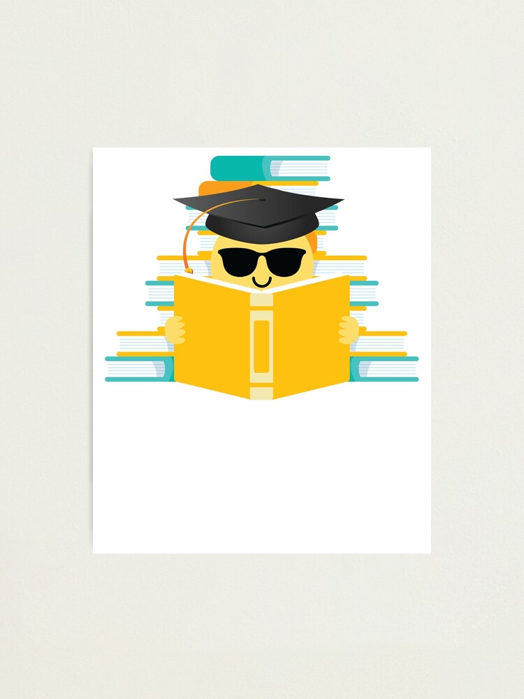 "Bookworm Emoji " Photographic Print by HippoEmo | Redbubble