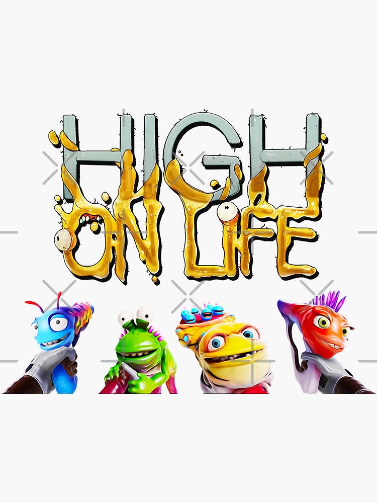 "High On Life Game" Sticker for Sale by ShawMarth | Redbubble