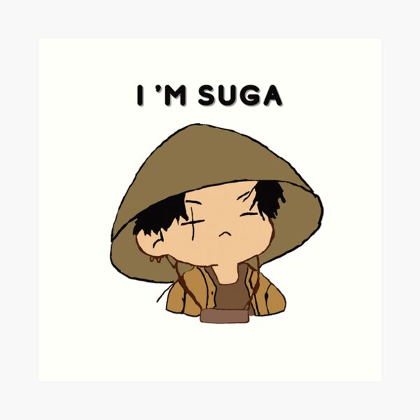 "Ultimate Korean Hip-hop | Ultimate BTS Army Designs | I'm Suga Cartoon ...